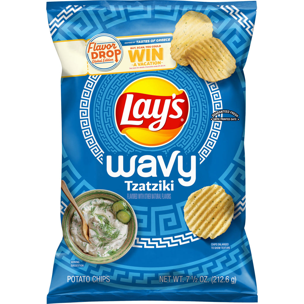 Lay’s® Wavy Tzatziki Flavored Potato Chips – Snackrite Xotiks